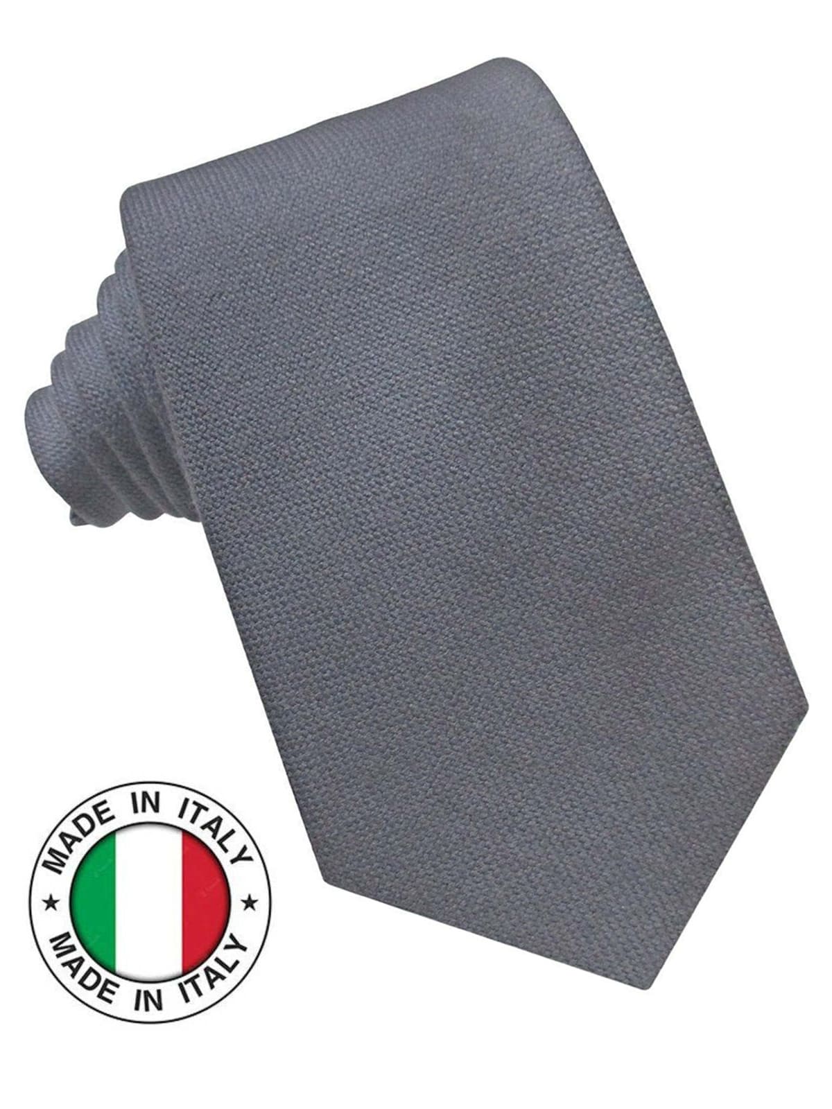 corbata italiana de lana color gris marengo 8cm de ancho de pala ...